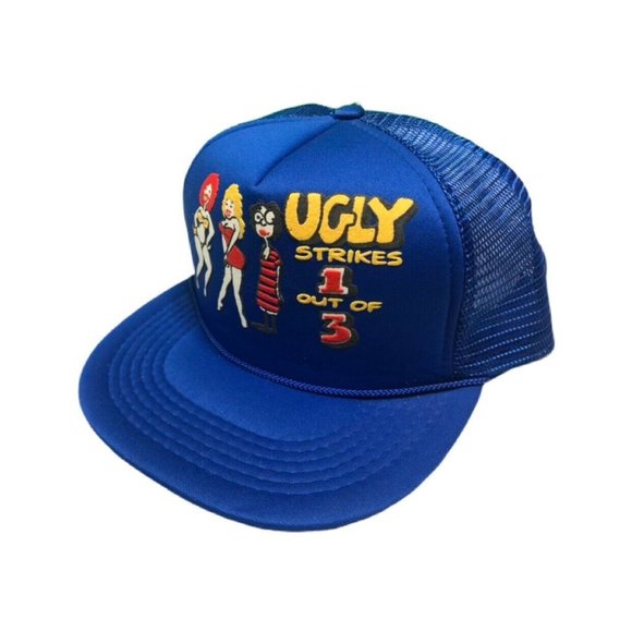 Unbranded | Accessories | Vtg Blue Mesh Truck Hat Deadstock 8s | Poshmark